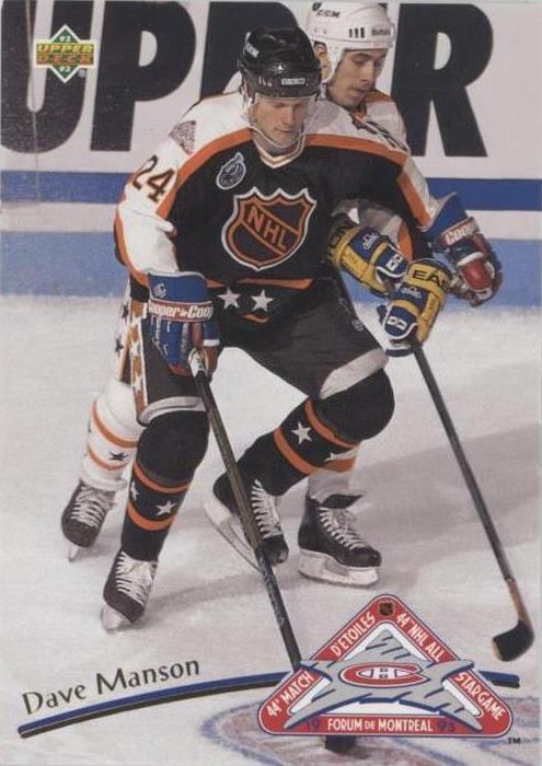 1992-93 Upper Deck - All-Stars Dave Manson #30 for sale online | eBay