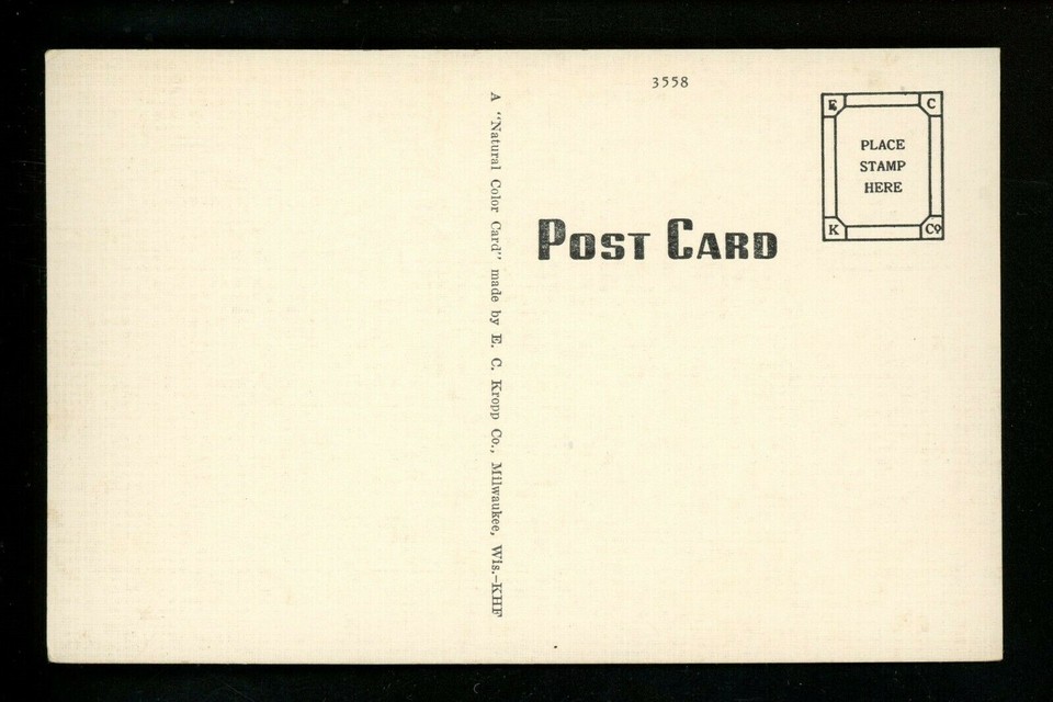 Post Office postcard Wisconsin WI Beloit flag cars traffic signal | eBay