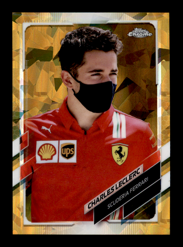 2021 Topps Chrome Sapphire Formula 1 #33 Charles Leclerc Gold 7/50 ...