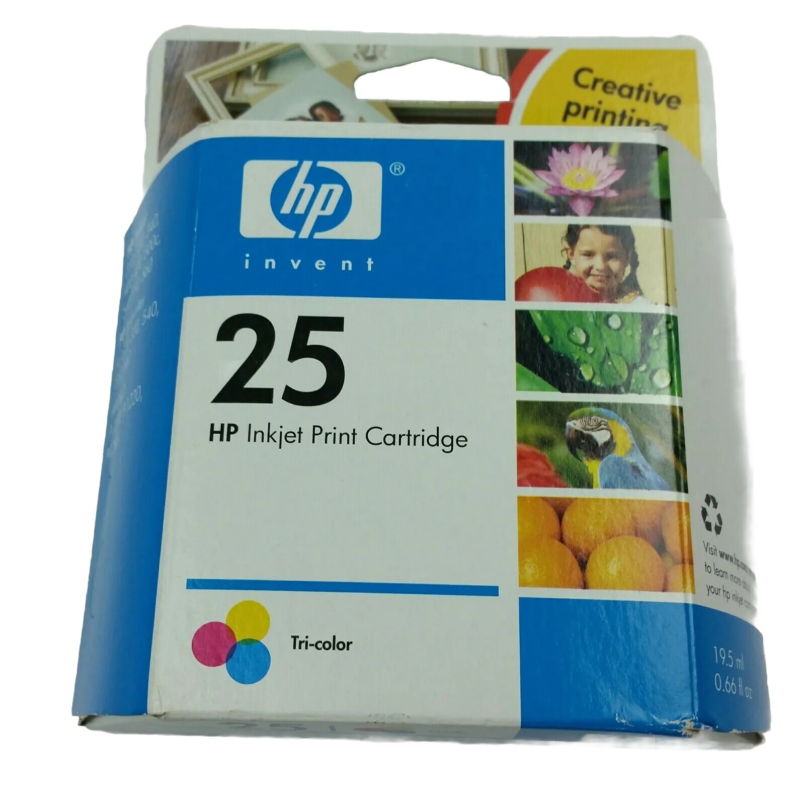 New HP 25 Tri-Color Ink Cartridge 51625A Expires:11/2007 Deskjet 310 ...
