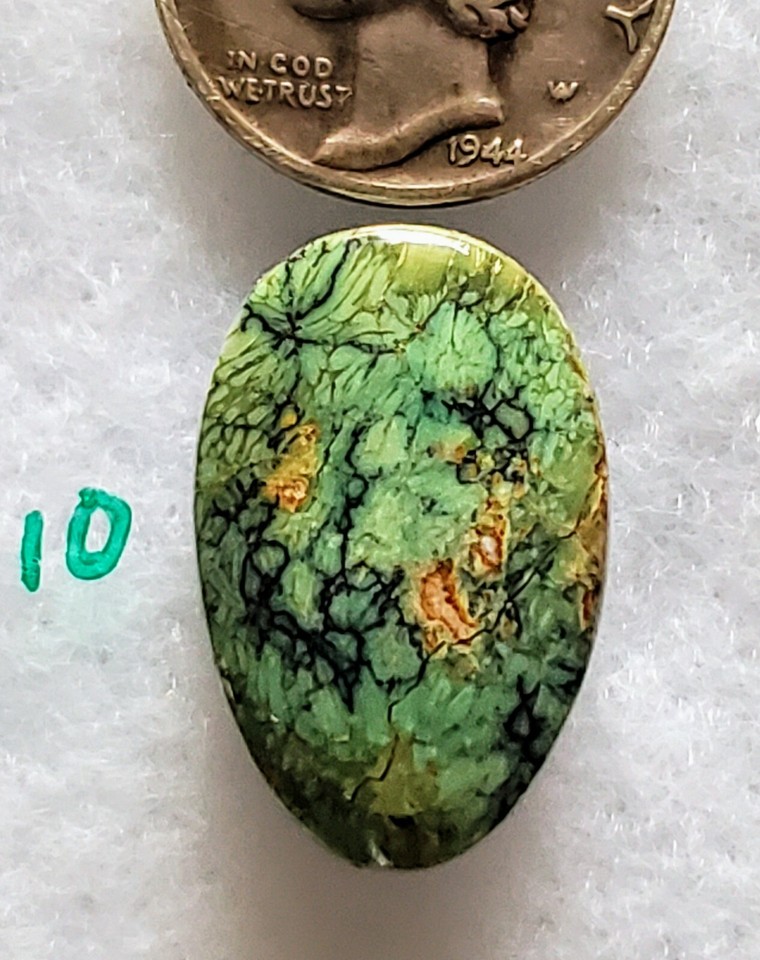 15.4ct,Snowville Variscite Turquoise Cabochon! High Grade Natural USA ...