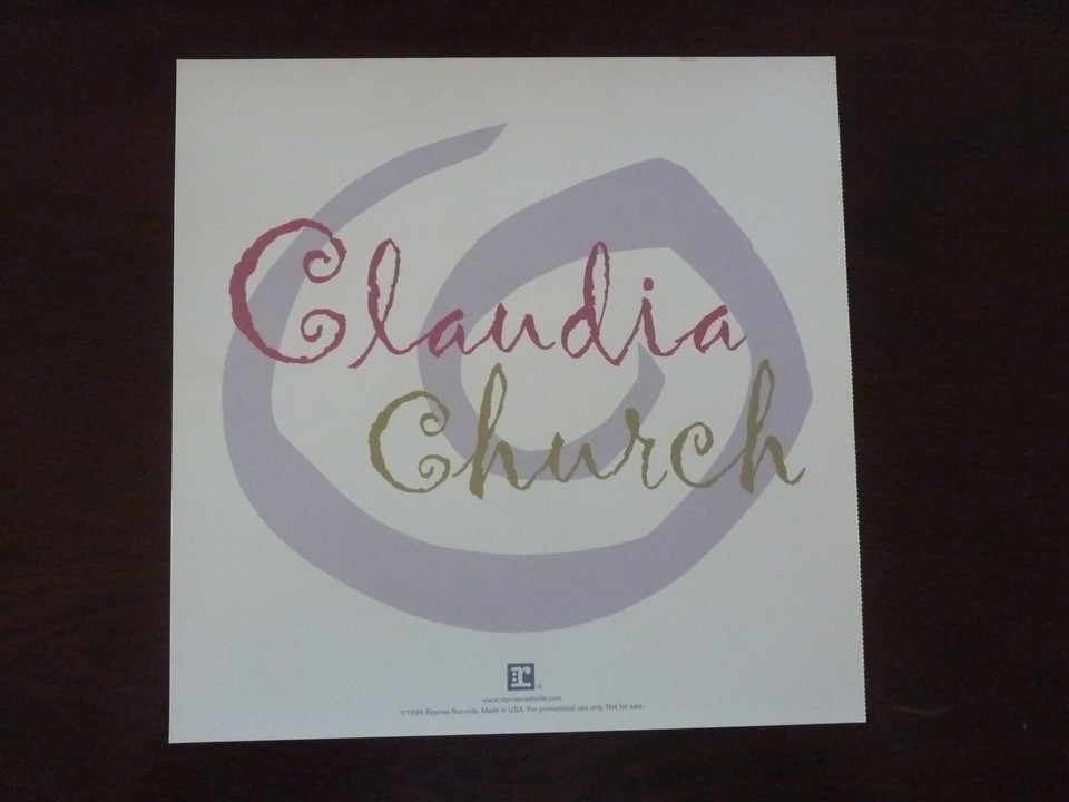 Claudia Church 1999 LP Record Photo Flat 12x12 Poster | eBay