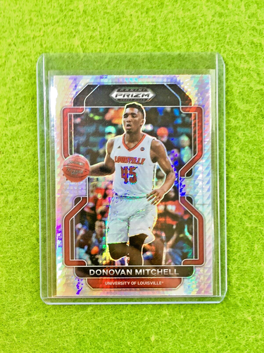 Donovan Mitchell SILVER PRIZM HYPER SP CARD LOUISVILLE 2022 Prizm MAKE ...