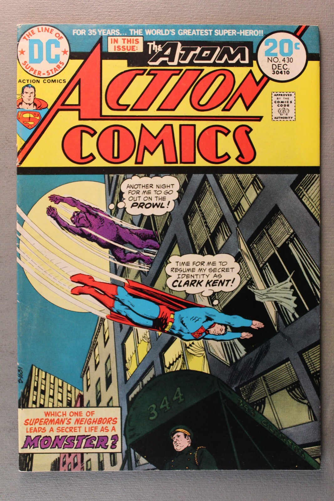 Action Comics #430 *1973* "Bus-Ride To Nowhere!" Cover by Nick Cardy | eBay