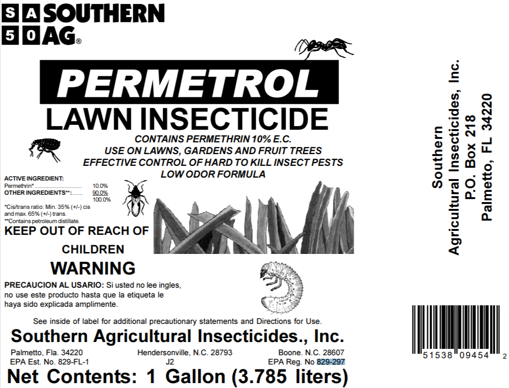 Southern Ag Permetrol Insecticide - 1 Pint | 10% Permethrin Lawn Pest ...