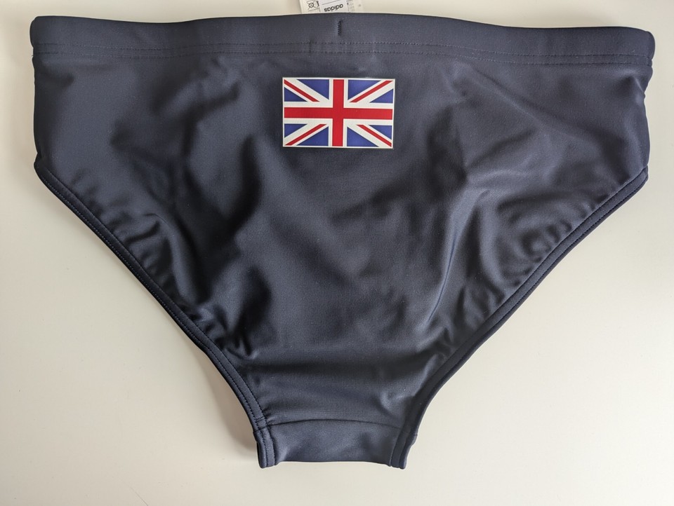 Adidas Mens Team GB Swimming Trunks Briefs Paris Olympics 34 Waist | eBay
