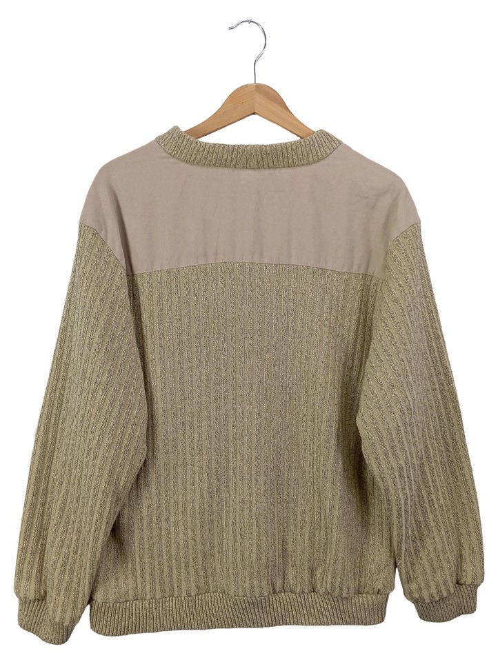 ROGER KENT Gilet Homme Beige Tricoté Vintage (UNI) | eBay