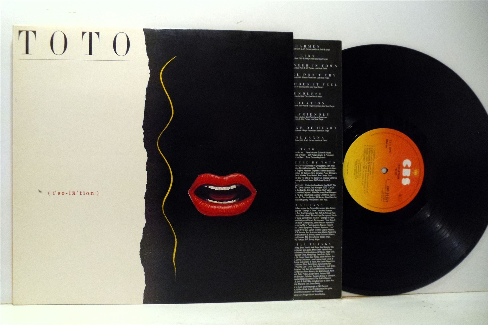 TOTO isolation (1st uk press) LP EX-/EX, CBS 86305, vinyl, album, with ...