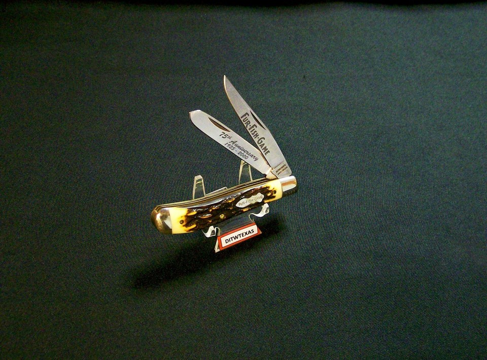 Schrade 285UH Knife Fish Fur & Game Trapper W/Original Packaging, USA ...