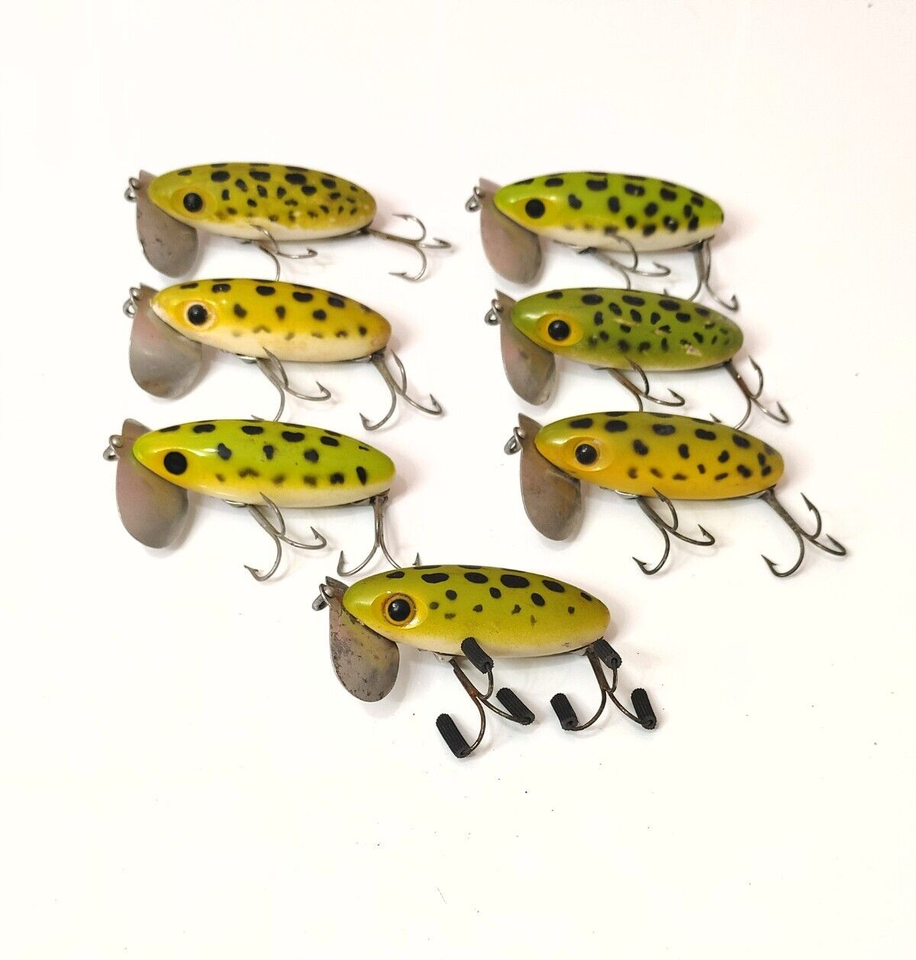 (7) Fred Arbogast Jitterbug 5/8 oz Top Water Fishing Lures Lot of 7 ...
