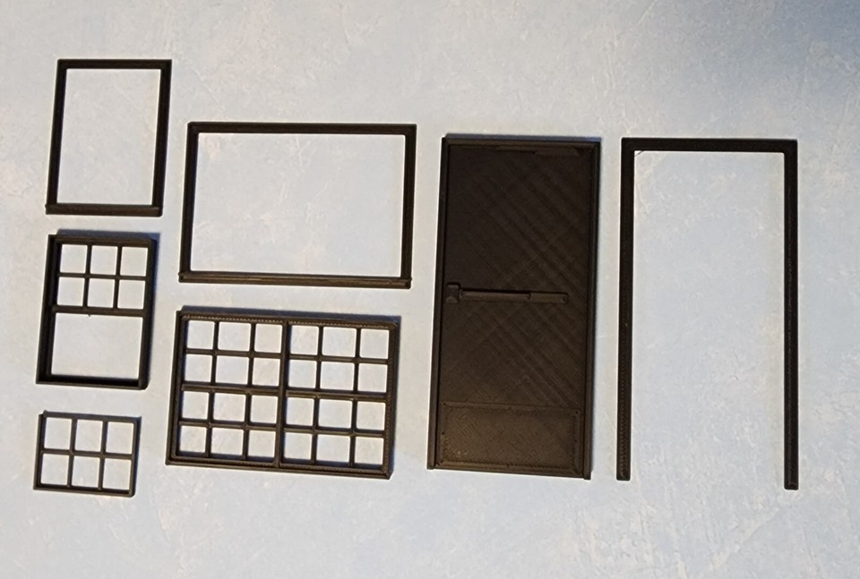 ECB 3D P. 1/24 or 1/25 Scale Double Windows For Garage or House ...