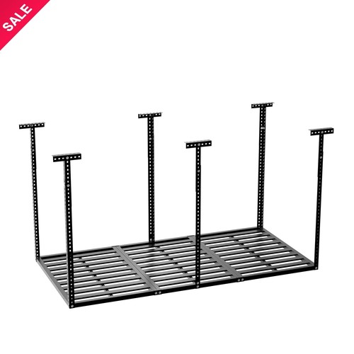 Adjustable Heavy Duty Overhead Garage Storage Rack Ceiling Mounted ...