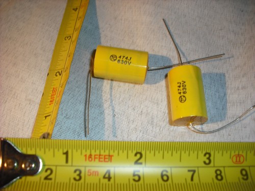 474j 474 470nf 0.47uF 0.47mfd 5% 630v metallized axial polyester ...
