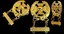 Expert Sniper Skull Badge Pin Rifle Bar Army Marksman M24 Medal GOLDEN ...