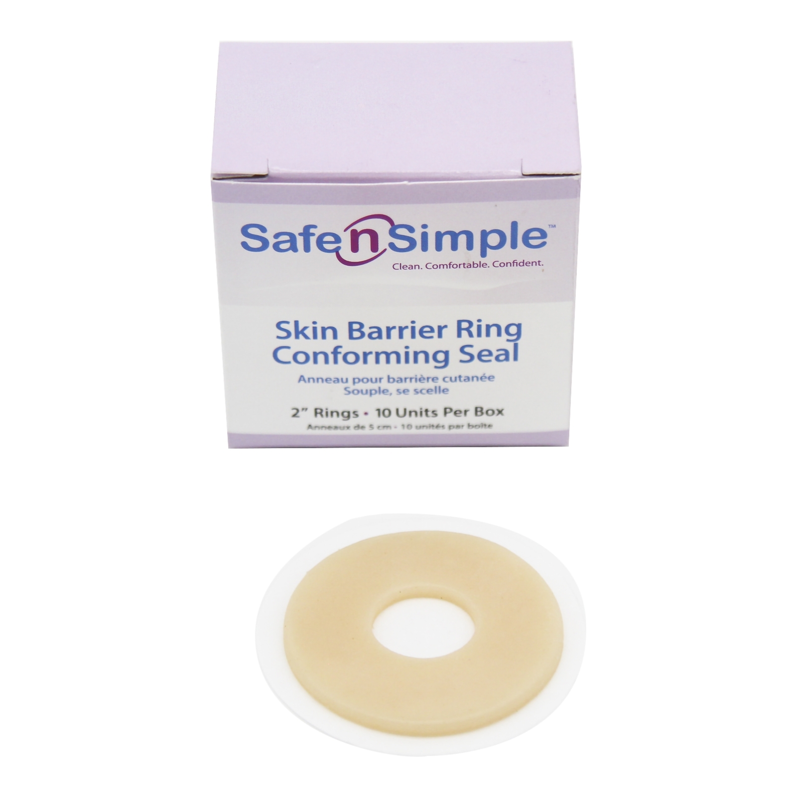 Safe N Simple Moldable Standard Wear Skin Barrier Ring No Flange 10 per ...