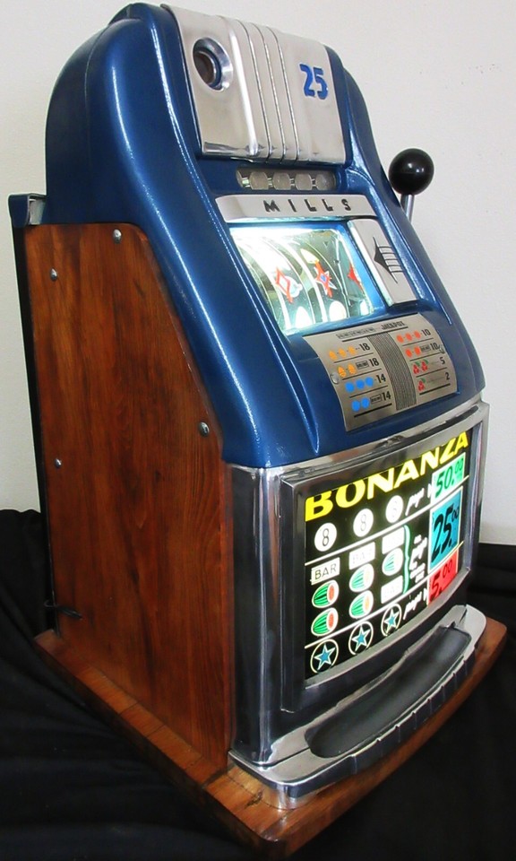Mills 25c Bonanza High Top Slot Machine Circa 1950. Fully Restored | eBay