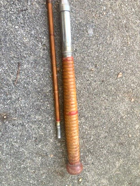 HORROCKS IBBOTSON Antique Vintage 8ft RIVER RUNNER 2 Piece BAMBOO ...