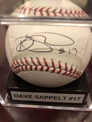 DAVE SAPPELT Autographed Official MLB Ball (Selig) Cubs Reds Red Sox | eBay