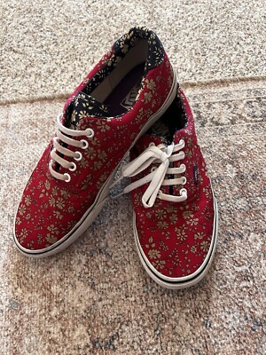 Vans Liberty Era 59 Red Floral Mens Sz 10 Women’s Sz 11.5 Low Top ...