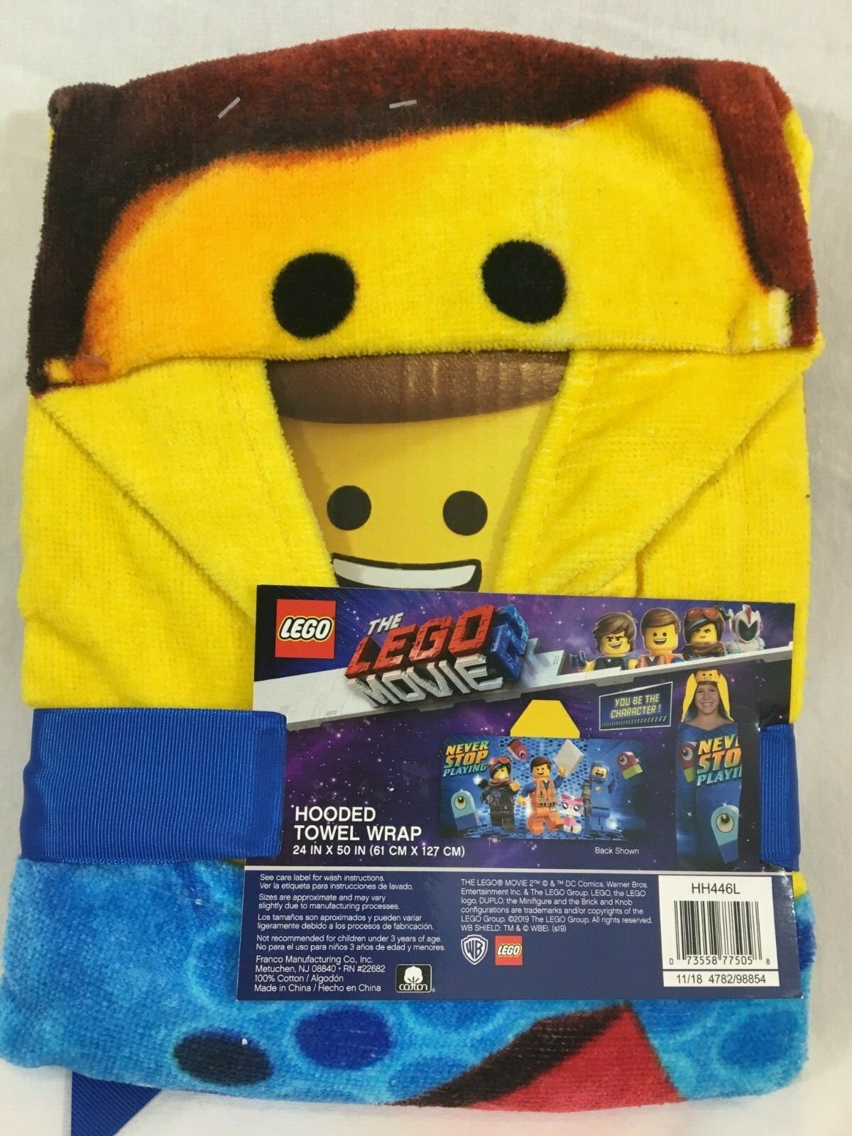 Lego Hooded Towel 24"x 50" Franco HH446L | eBay