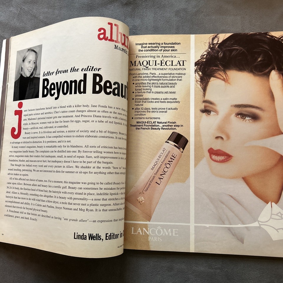 Vintage Original Allure March 1991 Premier Issue Magazine | eBay