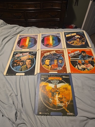 STAR TREK 7 CED Video Disc Lot Trouble with Tribbles II Wrath Amok Time ...