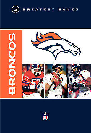 NFL Greatest Games Series: Denver Broncos 3 Greatest Games (DVD, 2008 ...