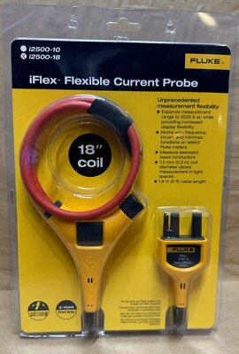Fluke iFlex i2500-18 Flexible Current Probe, 18", NEW IN BOX - FREE ...