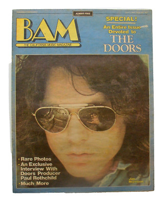 Jim Morrison - BAM Magazine, July 3rd, 1981 - Very Rare Special Issue ...