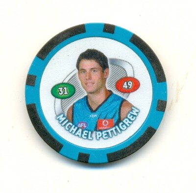 TOPPS 2008 AFL Chipz " Player Michael Pettigrew - Port Adelaide | eBay ...