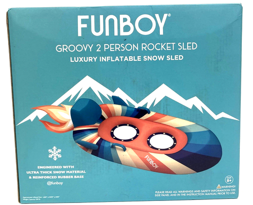 FUNBOY Winter Fun Inflatable 2-Person Snow Rocket Sled New in Box | eBay