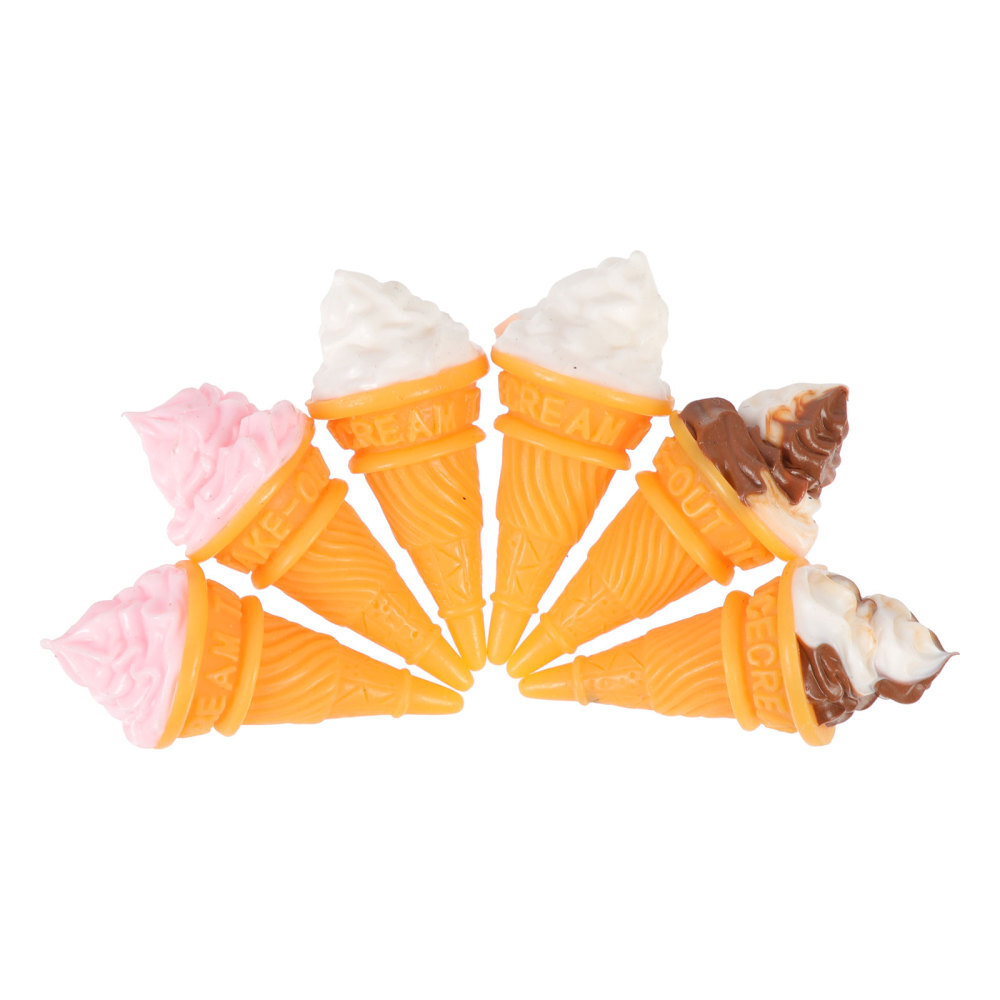 6 Pcs Toys for 7-9year Girl Mini Ice Cream Cones Pretend Play Fake ...