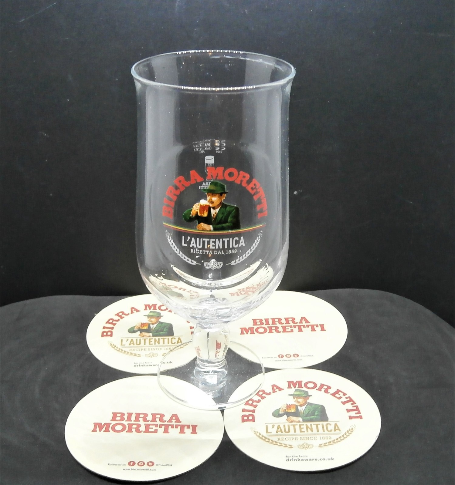 Birra Moretti Brand New 2017 Design Pint Glass X 1. Official | eBay UK