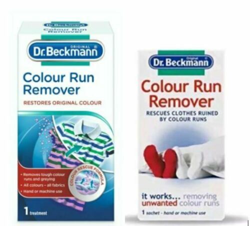1 x Dr. Beckmann Colour Run Remover White Laundry Washing Cleaning ...