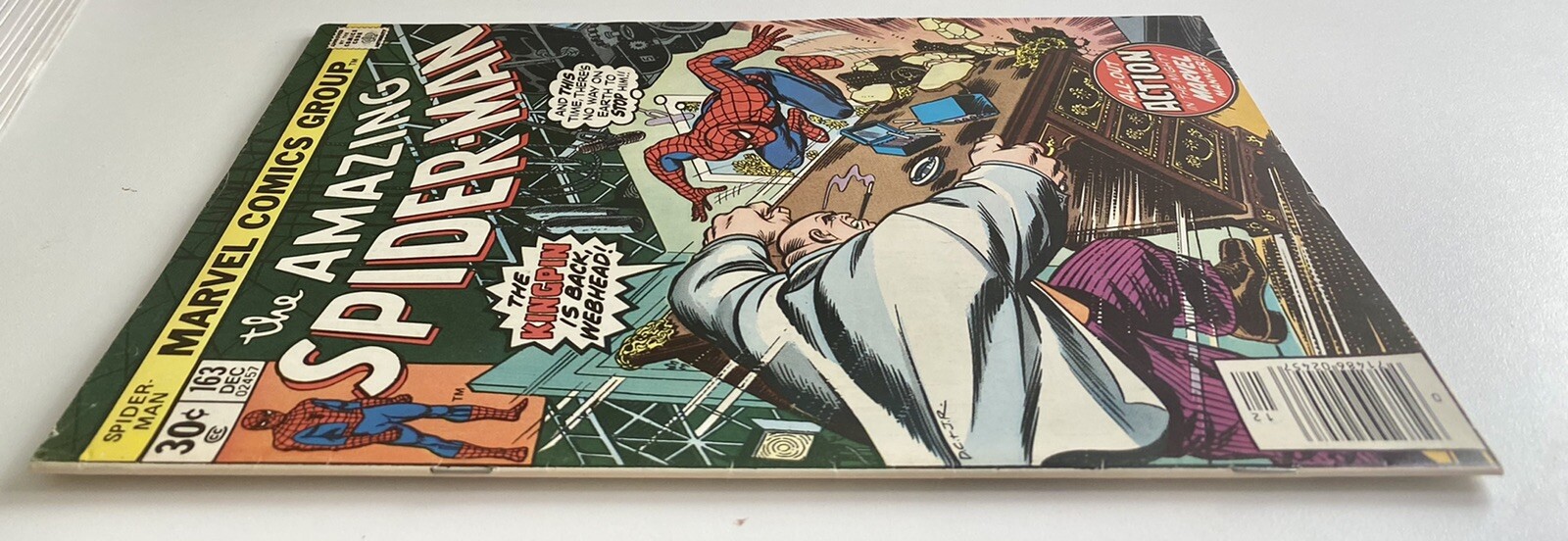 THE AMAZING SPIDER-MAN #163 Marvel 1976 The Kingpin Is Back | eBay
