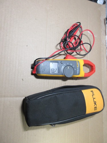 FLUKE 373 True-RMS AC DC Clamp Multi Meter Ammeter 600A 600V. w leads ...