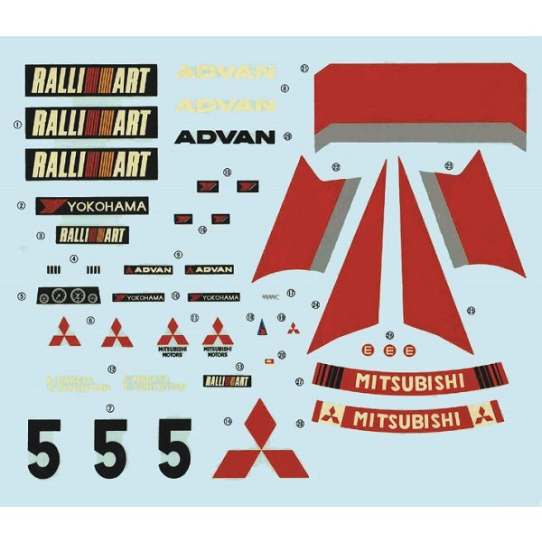 Fujimi 1/24 Scale Mitsubishi Starion Turbo 1985 Plastic Model Kit ID ...