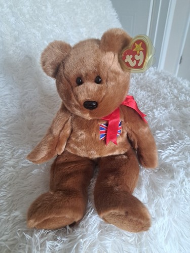 TY Beanie Buddies Collection: Britannia The Beanie Baby -15’’ UK Bear ...