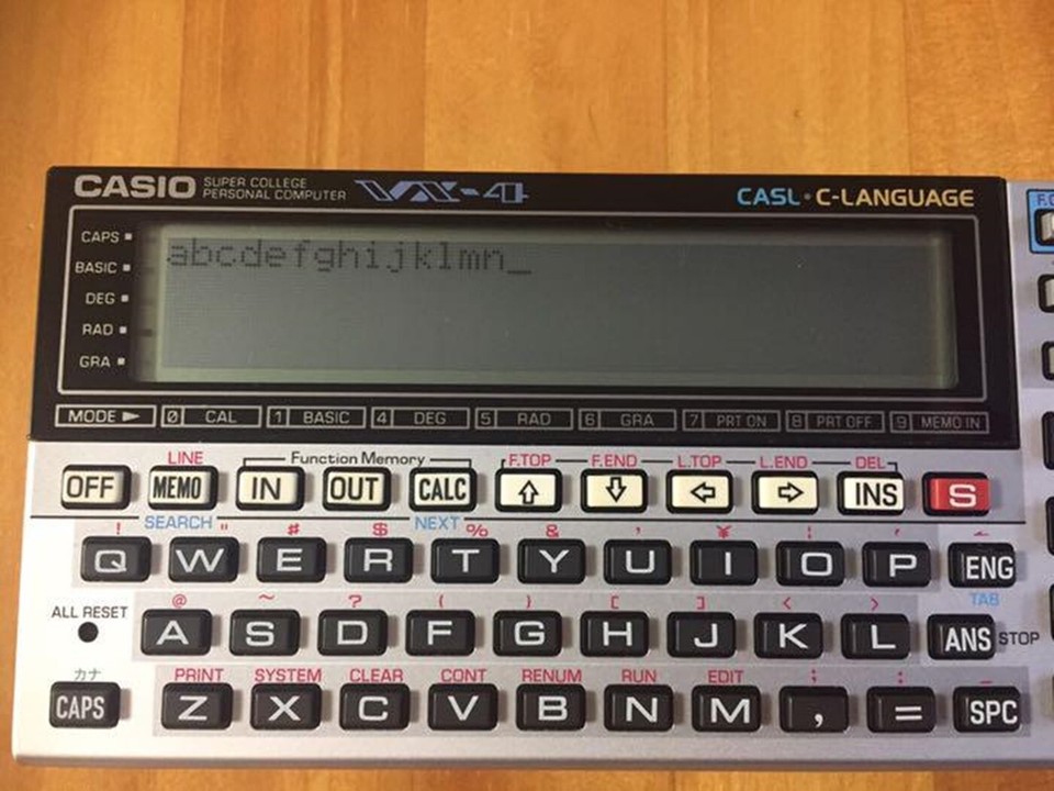 CASIO VX-4 Pocket Computer USED JAPAN | eBay