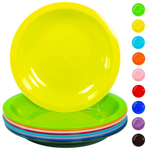 Youngever 54 pcs Plastic Kids Dinnerware Set of 9 in 9 Assorted ...