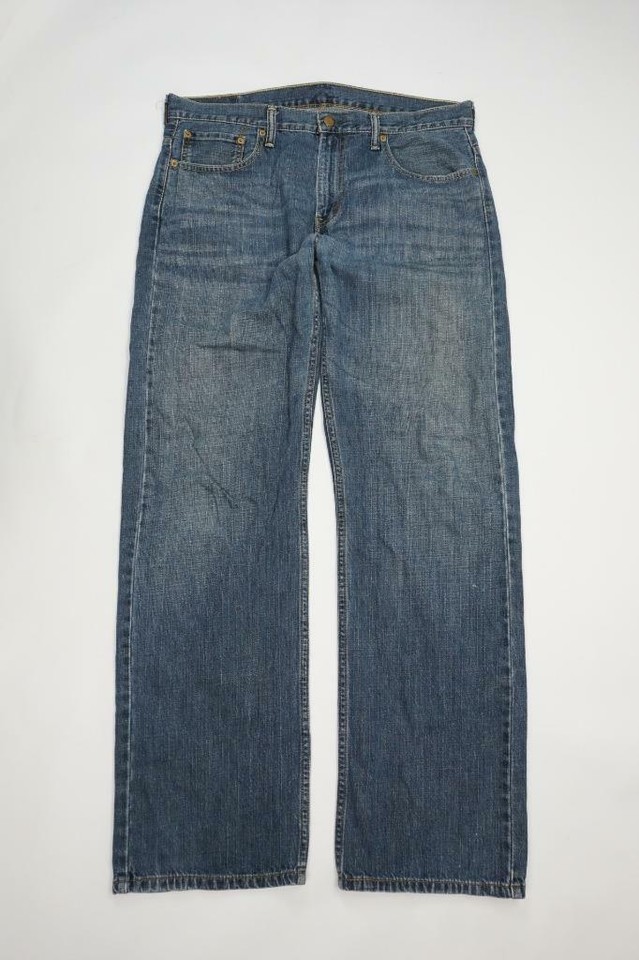 LEVI STRAUSS 569 Loose Fit Straight Leg Jeans MedWash Denim Mens 36x33 ...