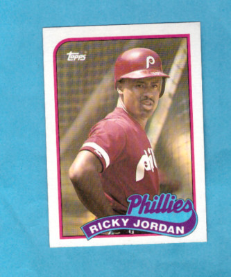 1989 Topps Baseball card #358 Ricky Jordan Phillies | eBay