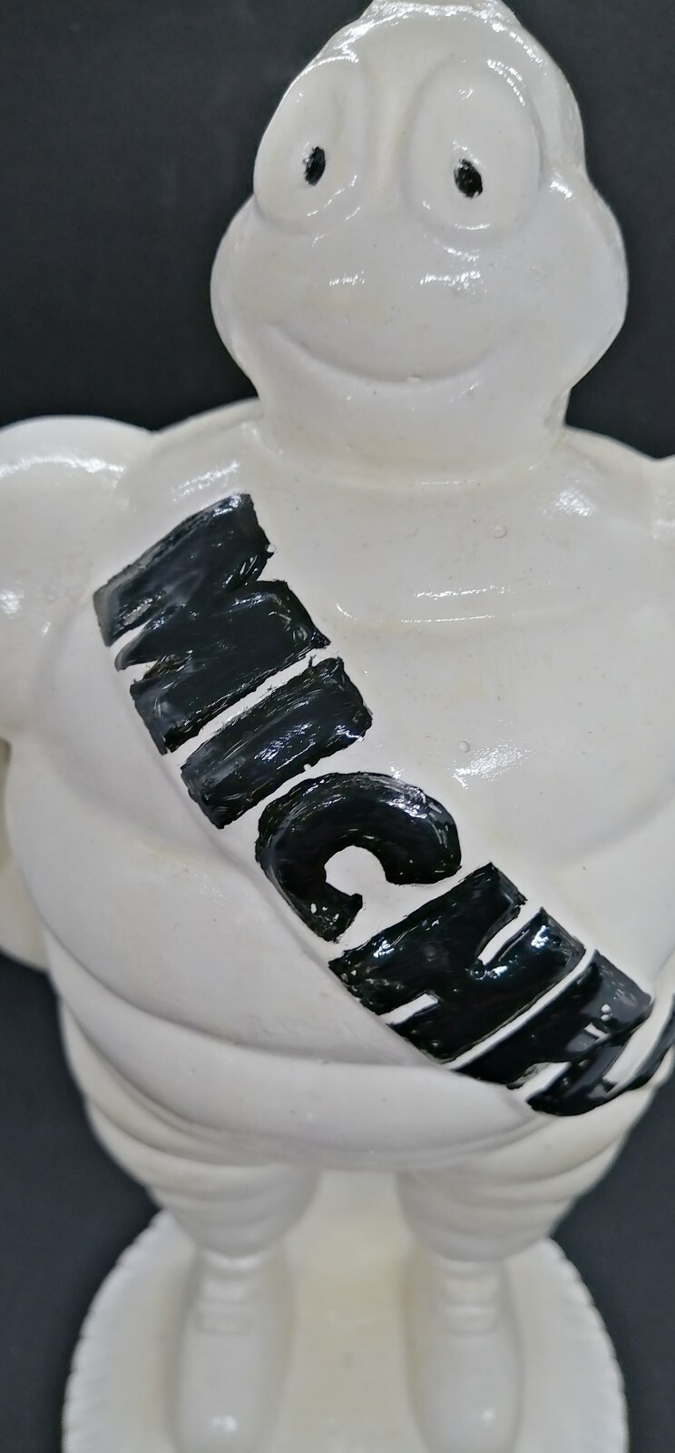 VINTAGE MICHELIN ADVERTISING BIBENDUM TIRE MAN MASCOT PLASTER SCULPTURE ...