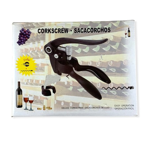 Deluxe Corkscrew Set Bar Essentials Wine Opener | eBay