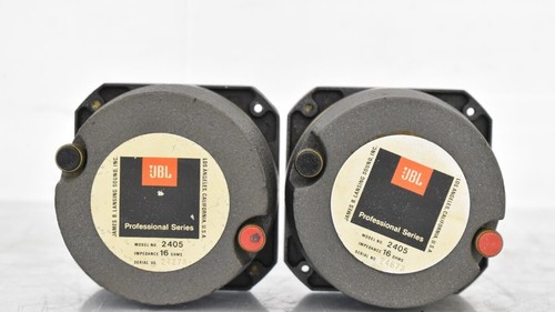 JBL 2405 Tweeter Pair Professional Series 16 Ohms Compression Working ...