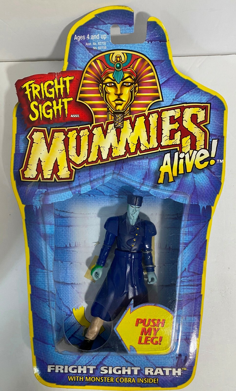 MUMMIES ALIVE! Fright Sight Rath w/monster cobra inside Action Figure ...