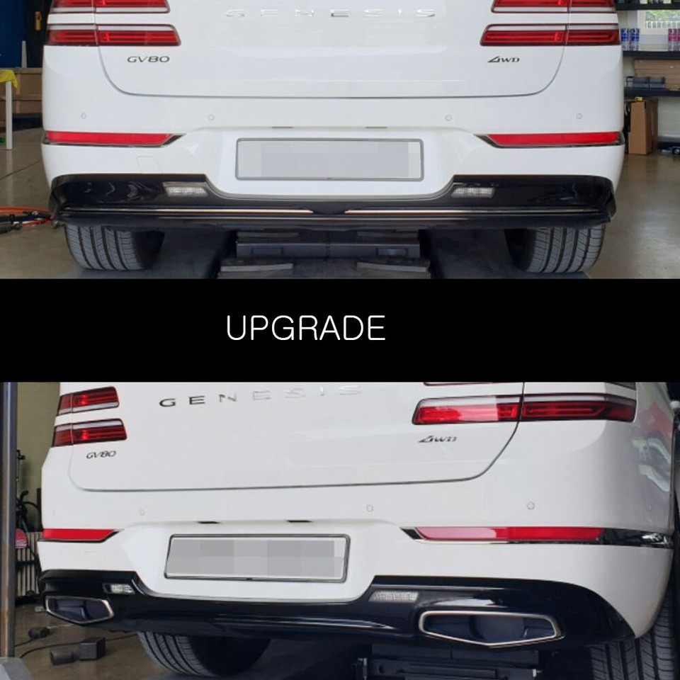 Genuine parts Rear Skid diffuser kits Black For HYUNDAI GENESIS GV80 ...