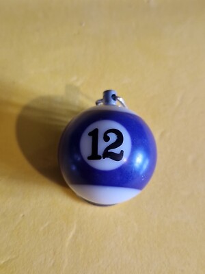 Pool Ball Number 12 Keyring Lucky Purple Colour Keychain | eBay UK