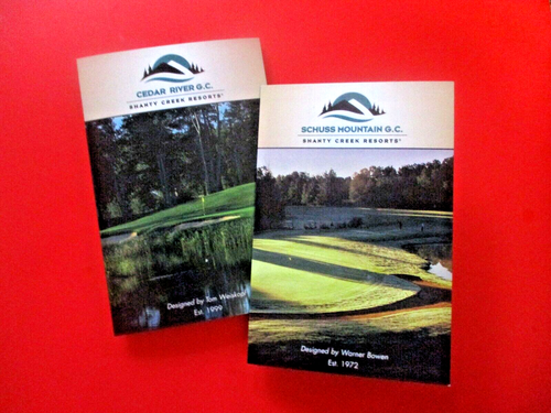 vtg lot - Golf Scorecards - SHANTY CREEK - Cedar River & Schuss ...