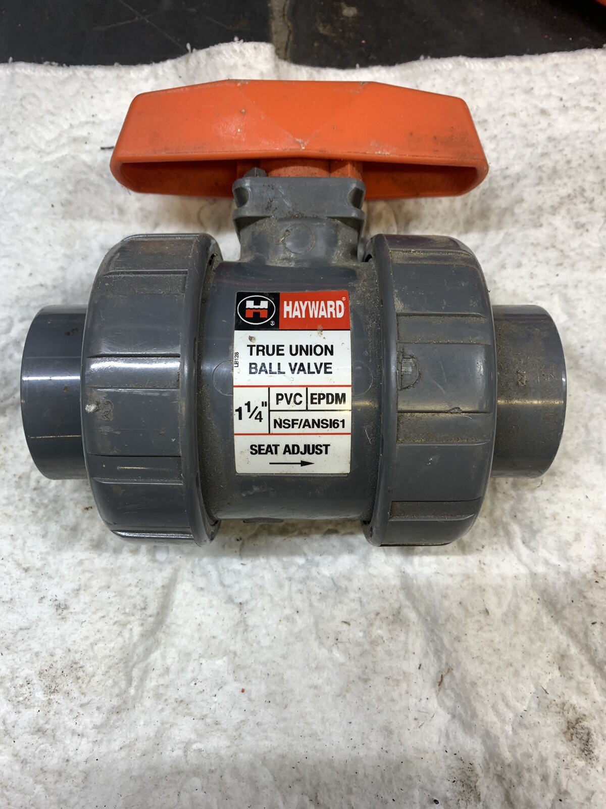 Hayward 1-1/4” True Union Ball Valve Sch 80 PVC EPDM NSF/ANSI61 | eBay
